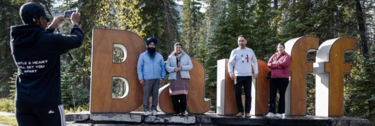 VICTIM OF ITS OWN SUCCESS: Popular Banff sign on the move